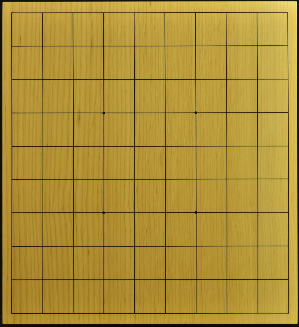 卓上将棋盤 本榧（日本産）柾目一枚板 t6757 碁盤、将棋盤製作の三輪碁盤店